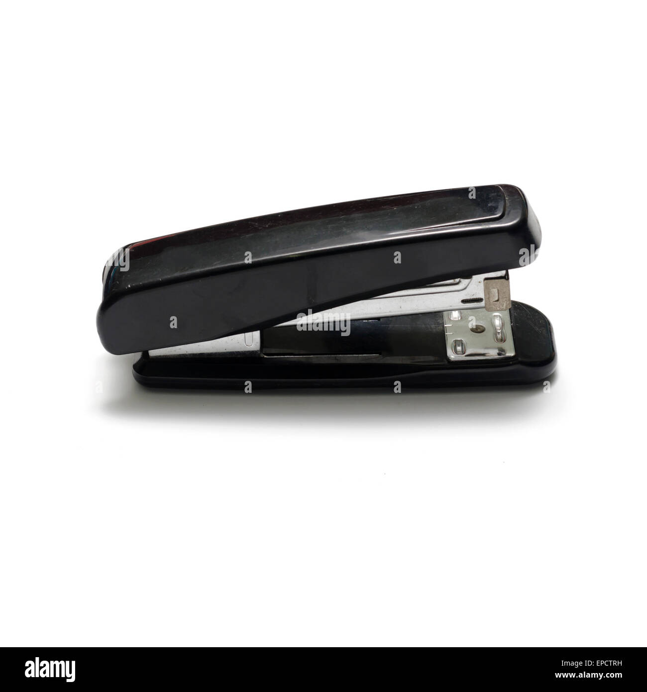 black stapler on a white background Stock Photo - Alamy