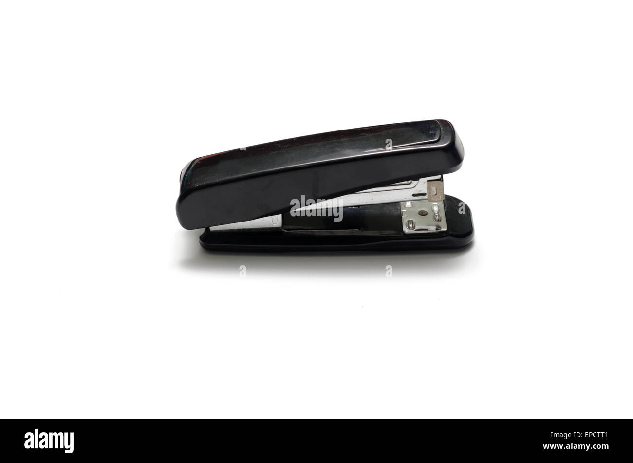black stapler on a white background Stock Photo - Alamy