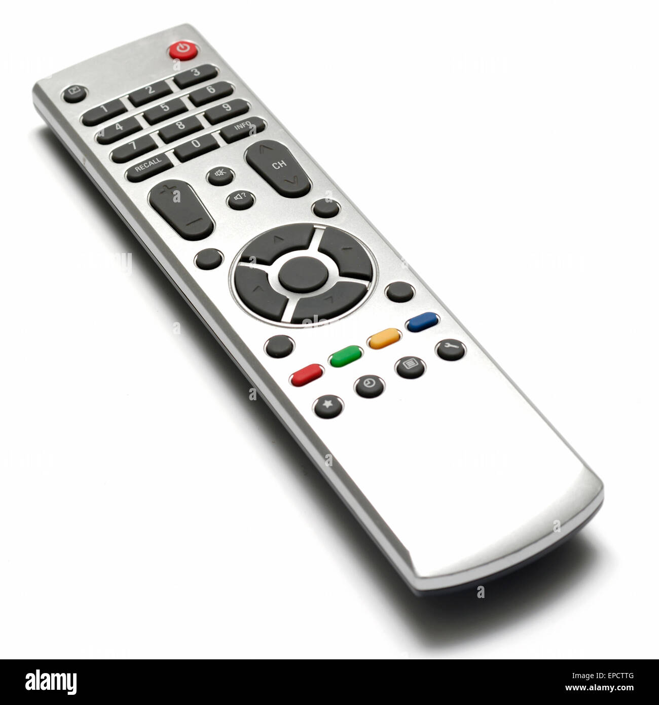 television remote on a white background Stock Photo - Alamy