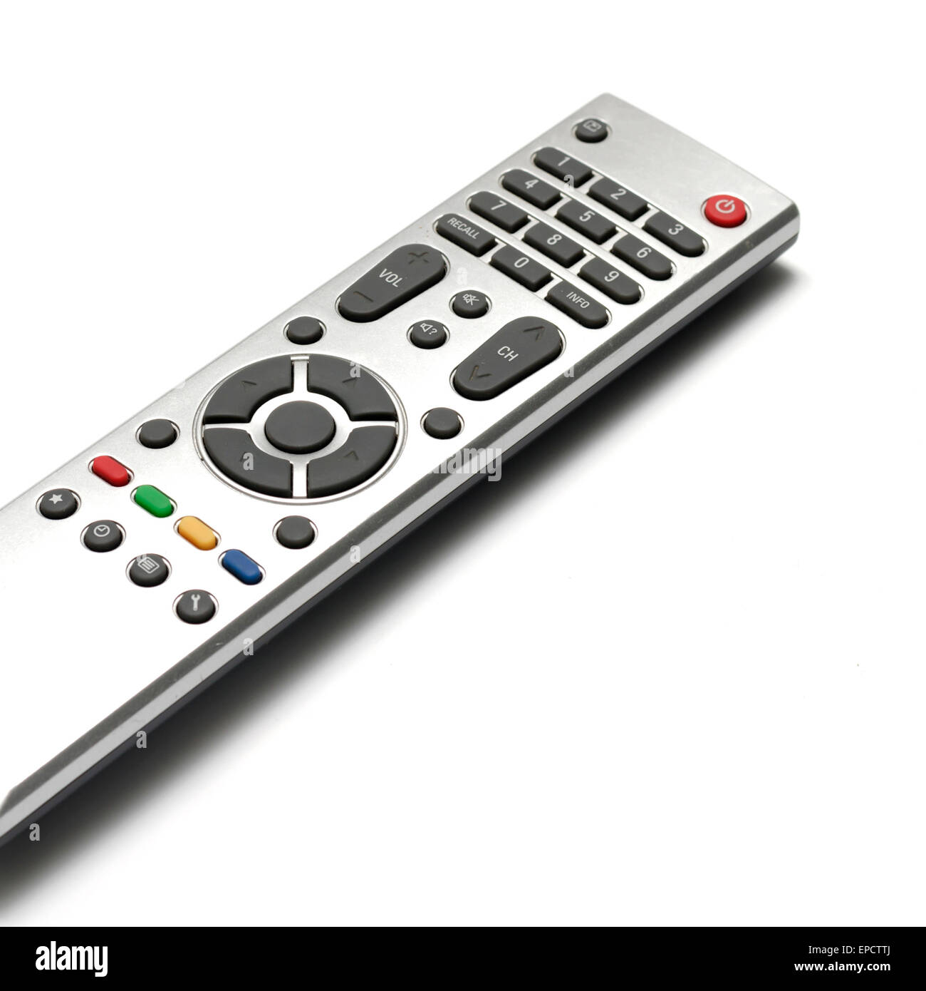 television remote on a white background Stock Photo - Alamy