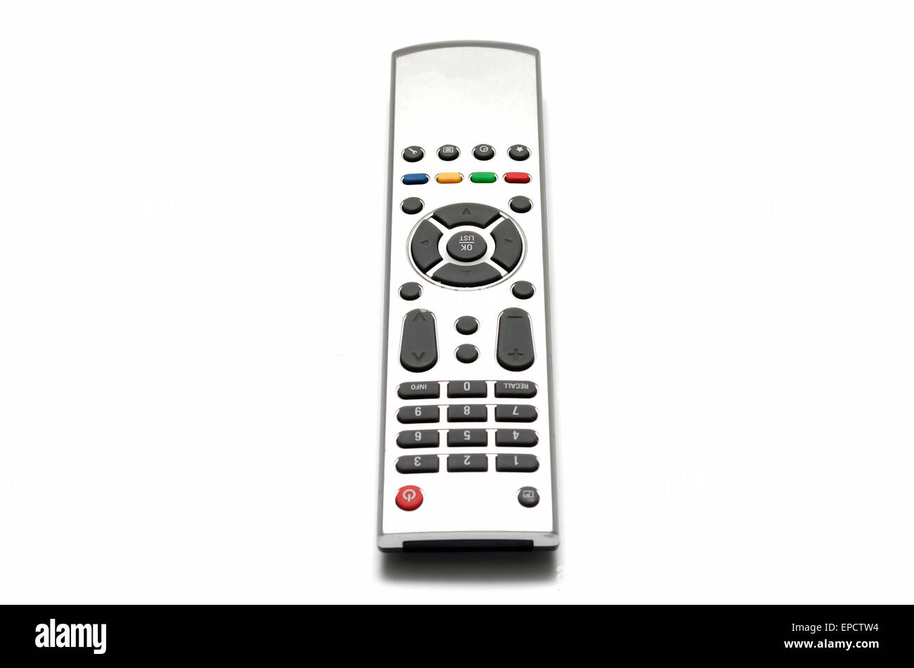 television remote on a white background Stock Photo - Alamy
