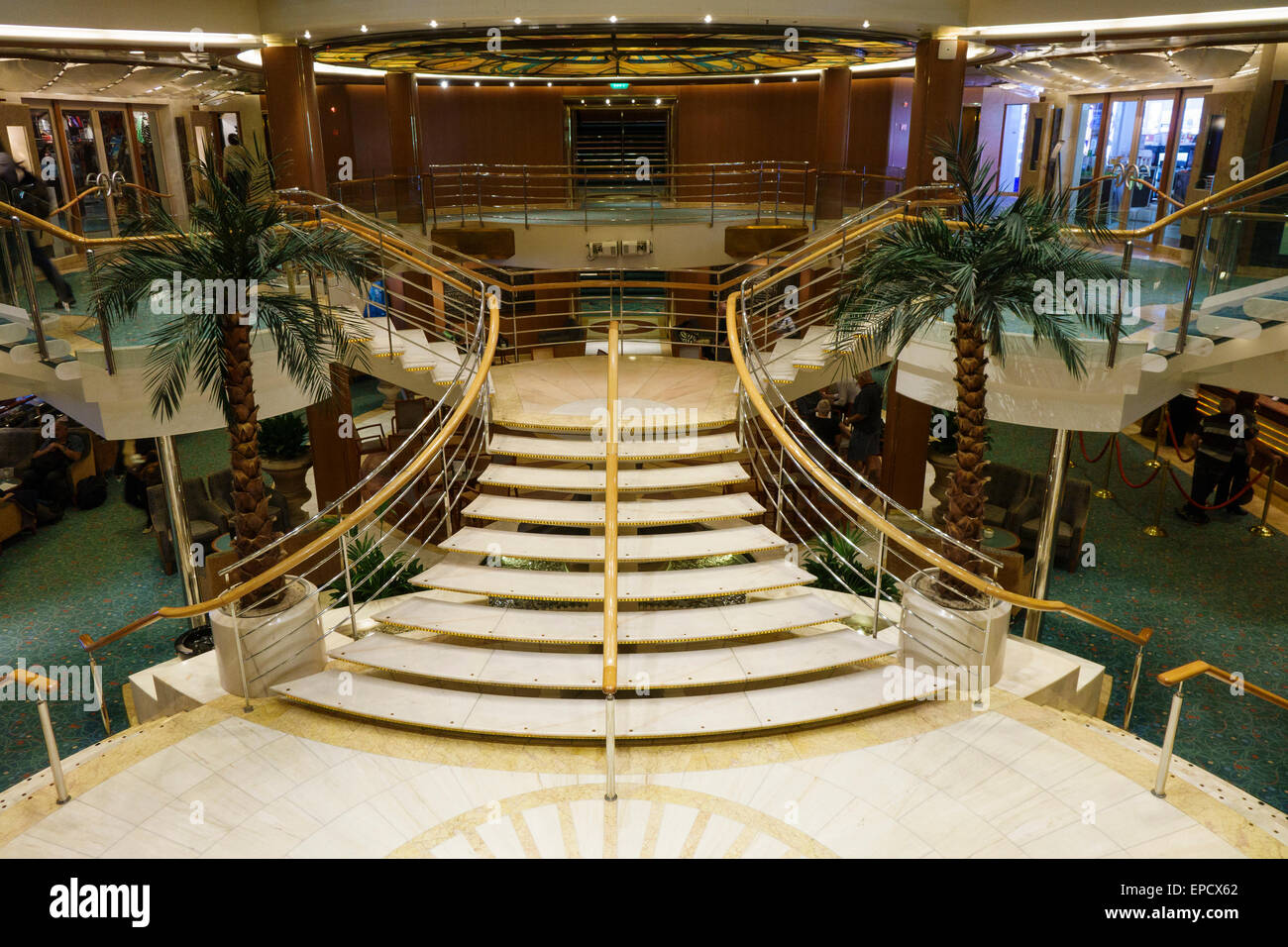 Atrium on cruise ship Oceana Stock Photo - Alamy
