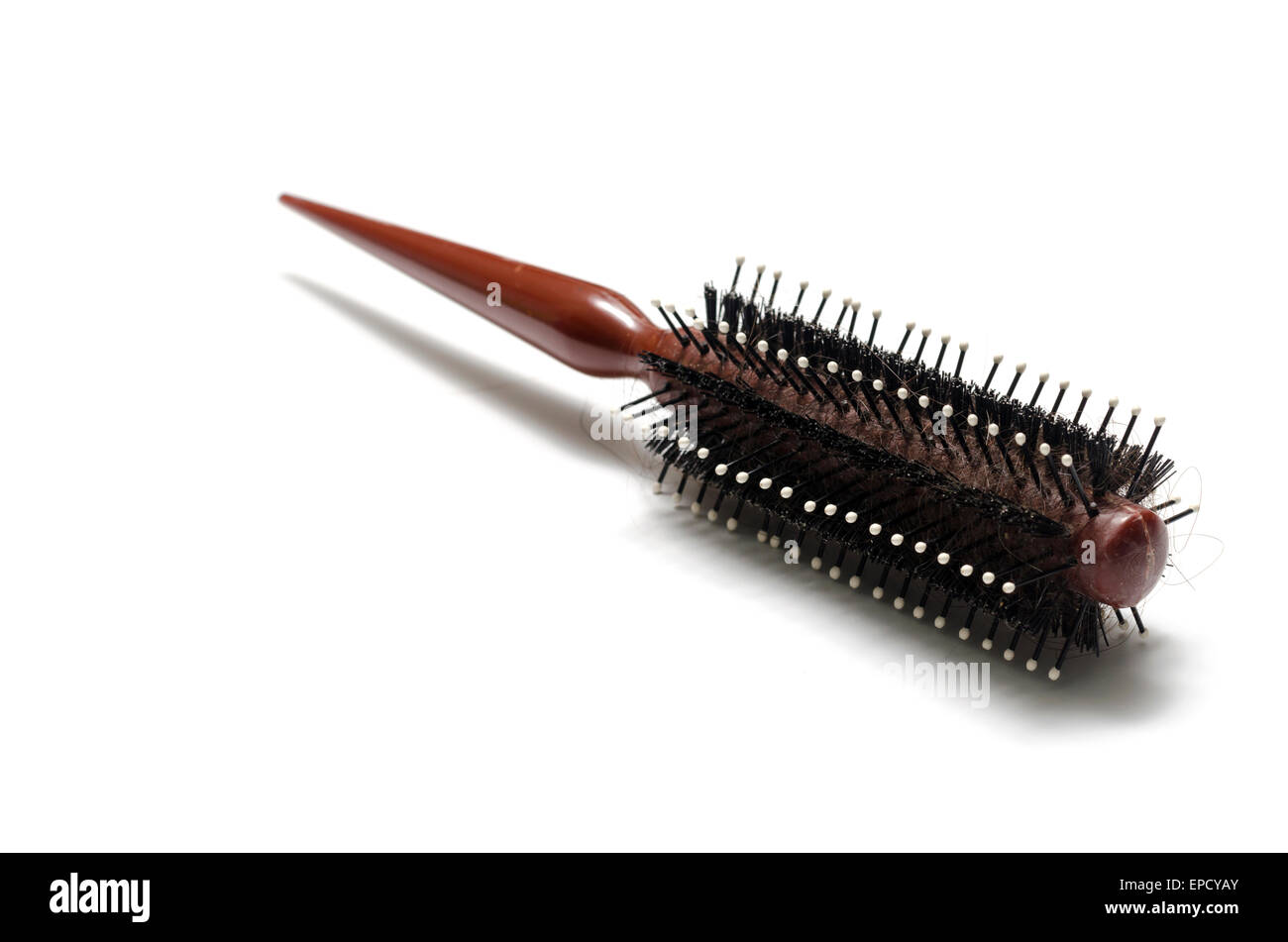 used comb on white background Stock Photo - Alamy