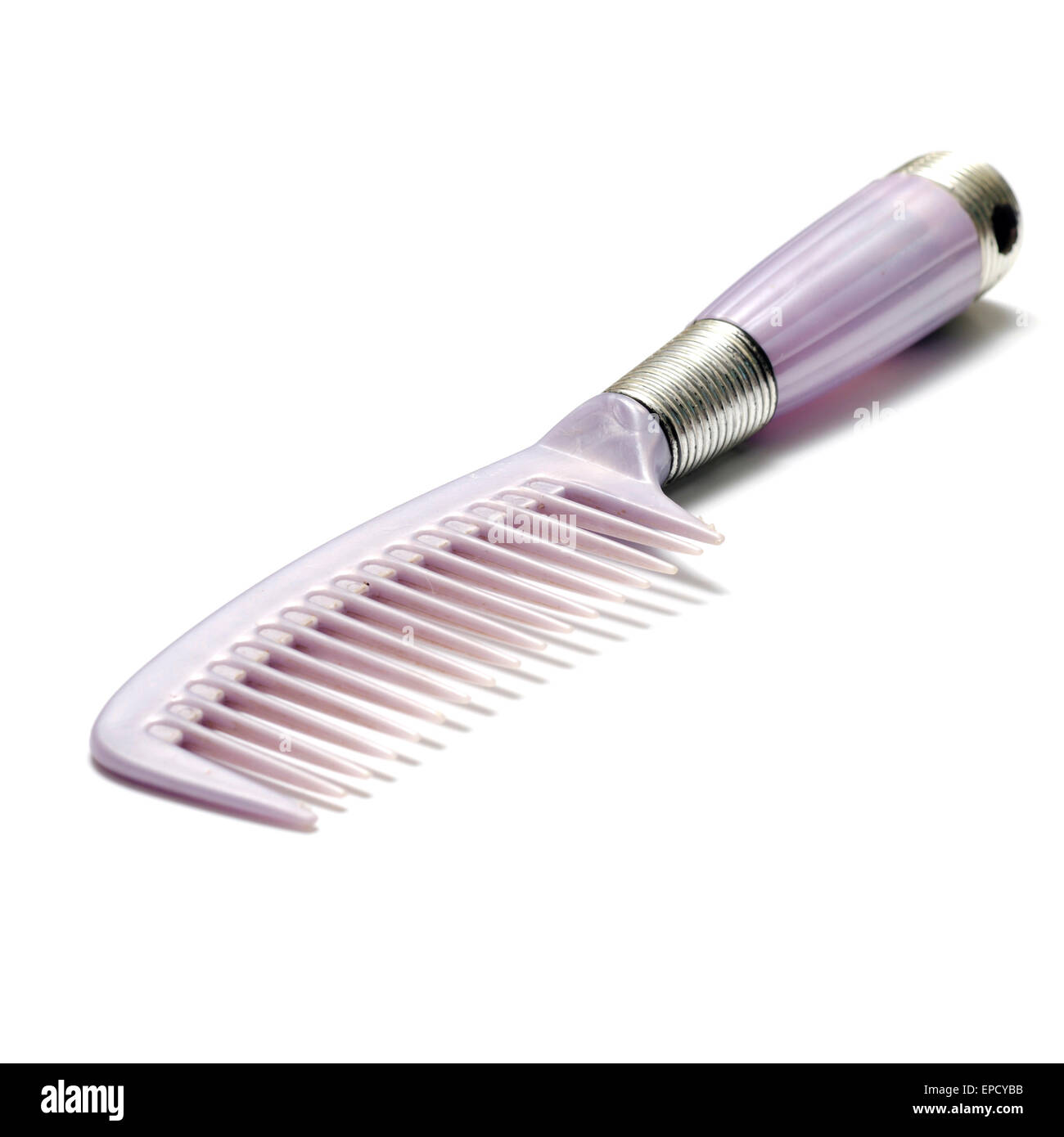 used comb on white background Stock Photo - Alamy