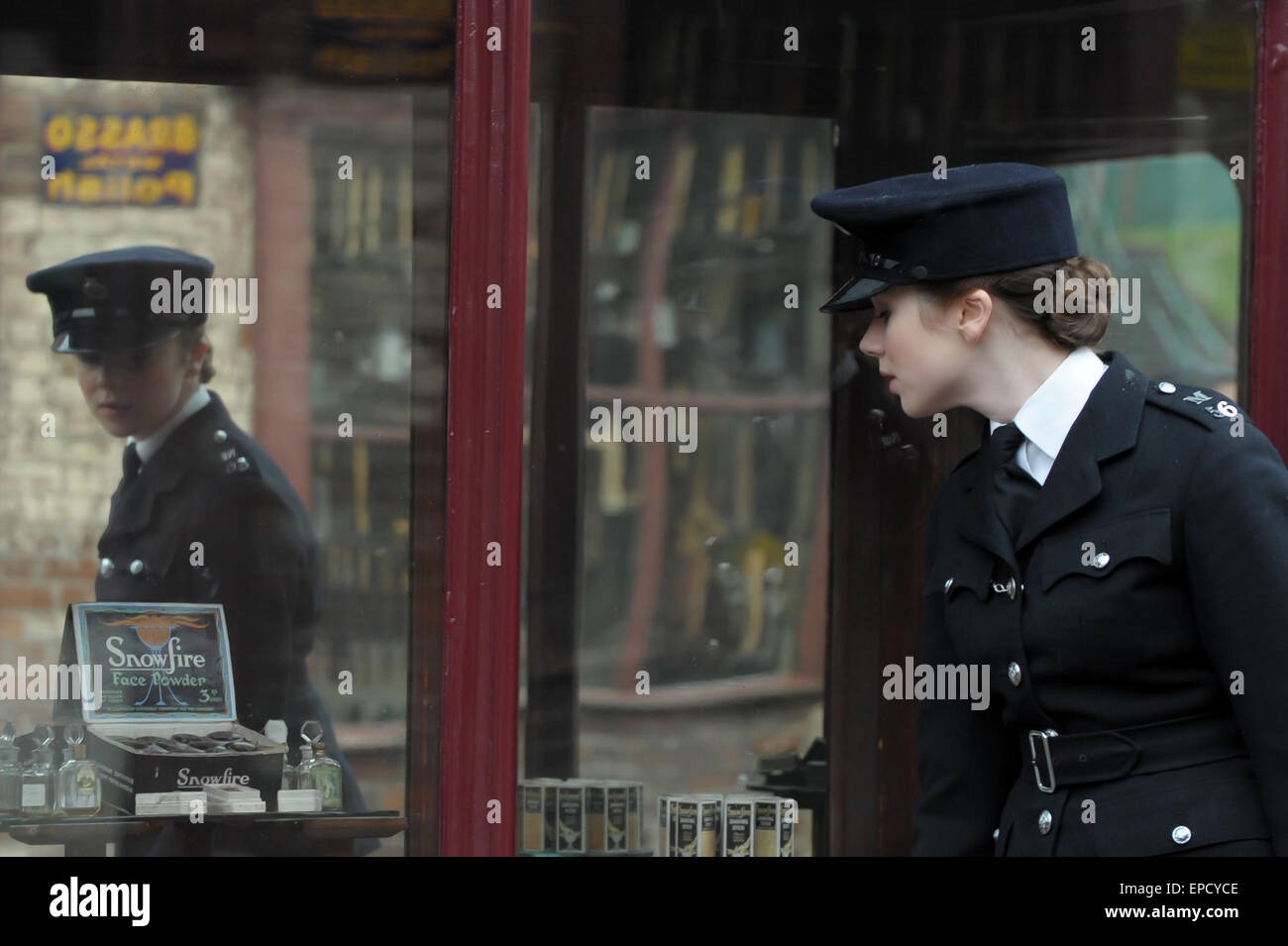 BBC drama 'WPC56' being filmed in the Black Country Museum in Dudley A ...