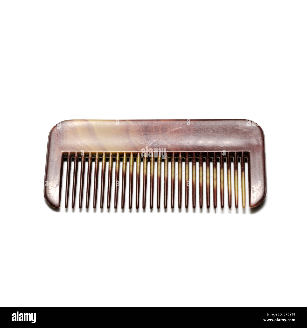 used comb on white background Stock Photo - Alamy