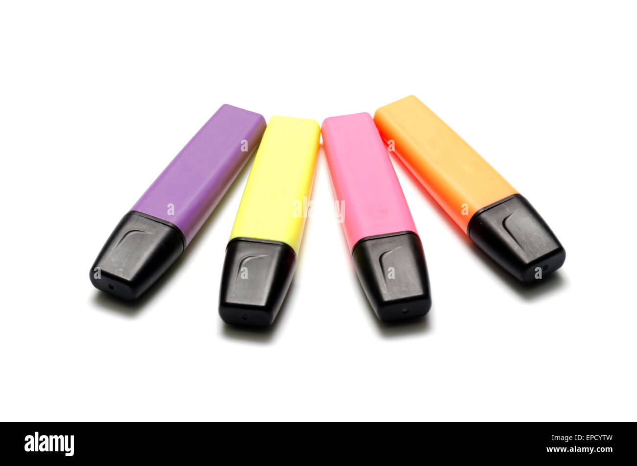 highlighter pen isolated on white background Stock Photo - Alamy