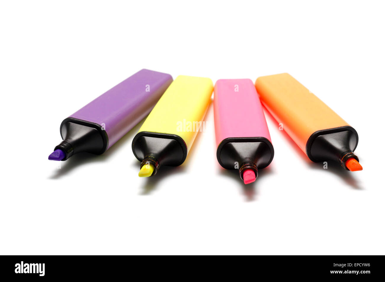 highlighter pen isolated on white background Stock Photo - Alamy