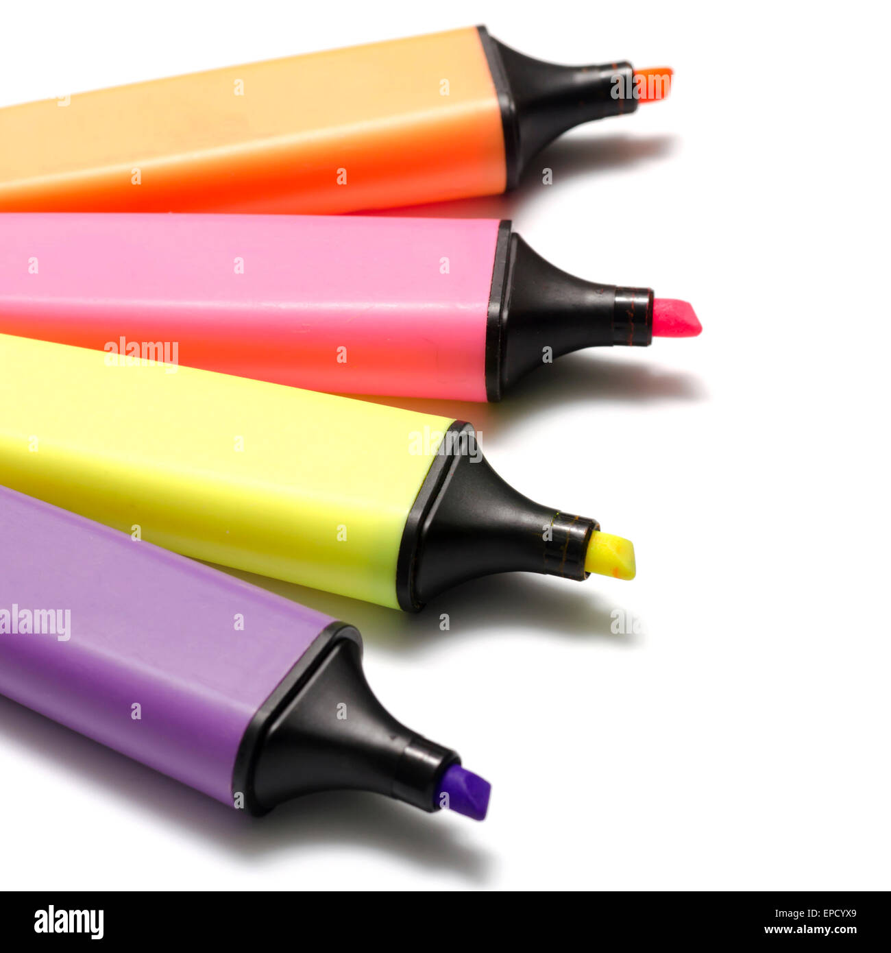 highlighter pen isolated on white background Stock Photo - Alamy
