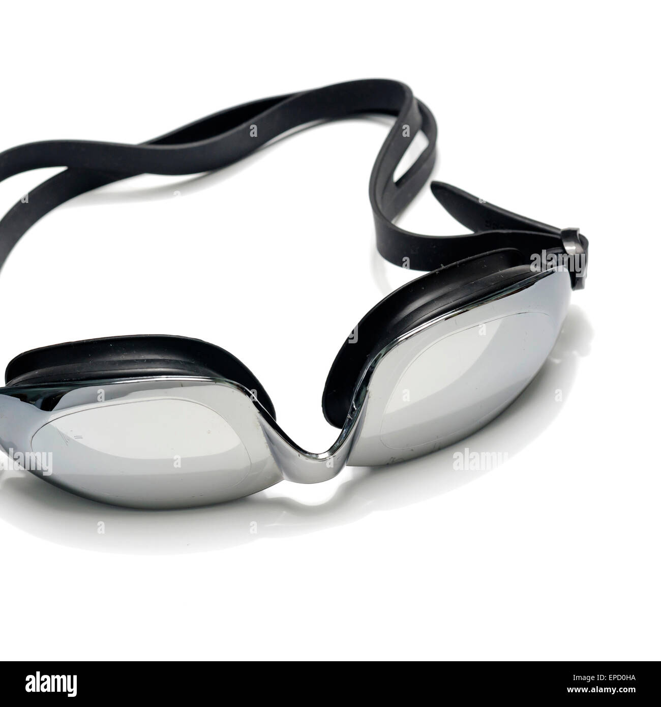 swimming goggles on white background Stock Photo - Alamy