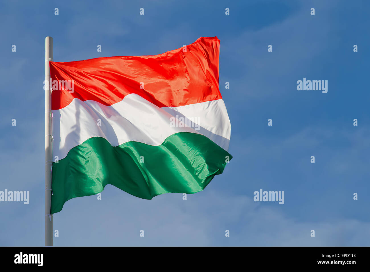 Waving hungary flag hi-res stock photography and images - Alamy