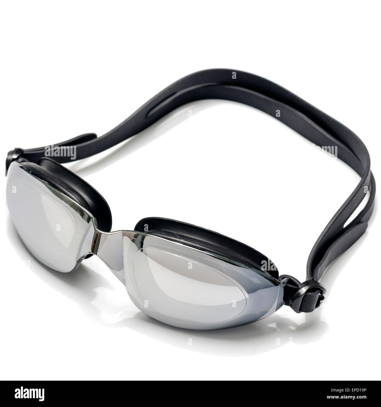 swimming goggles on white background Stock Photo - Alamy