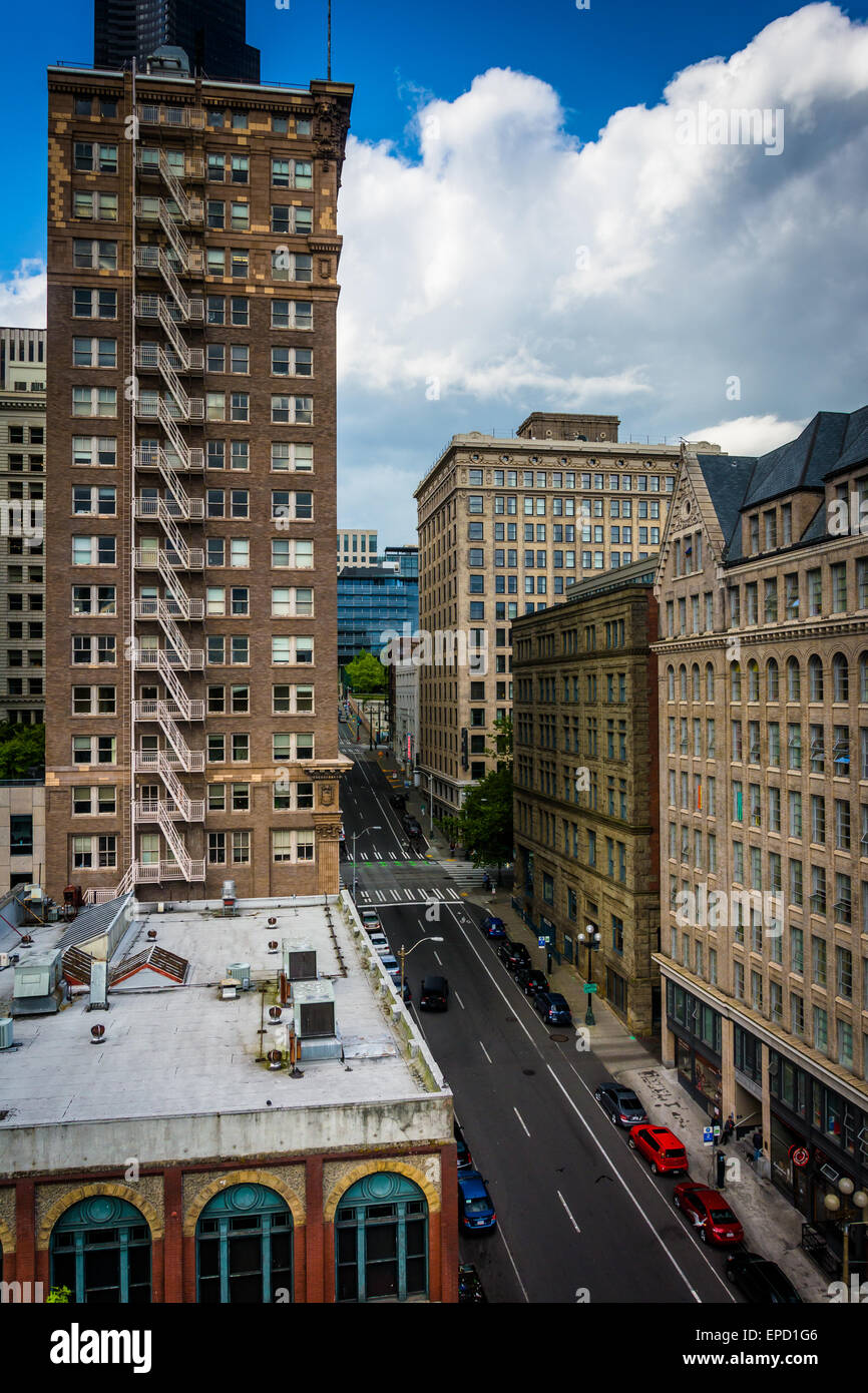 Seattle street buildings city hi-res stock photography and images - Alamy