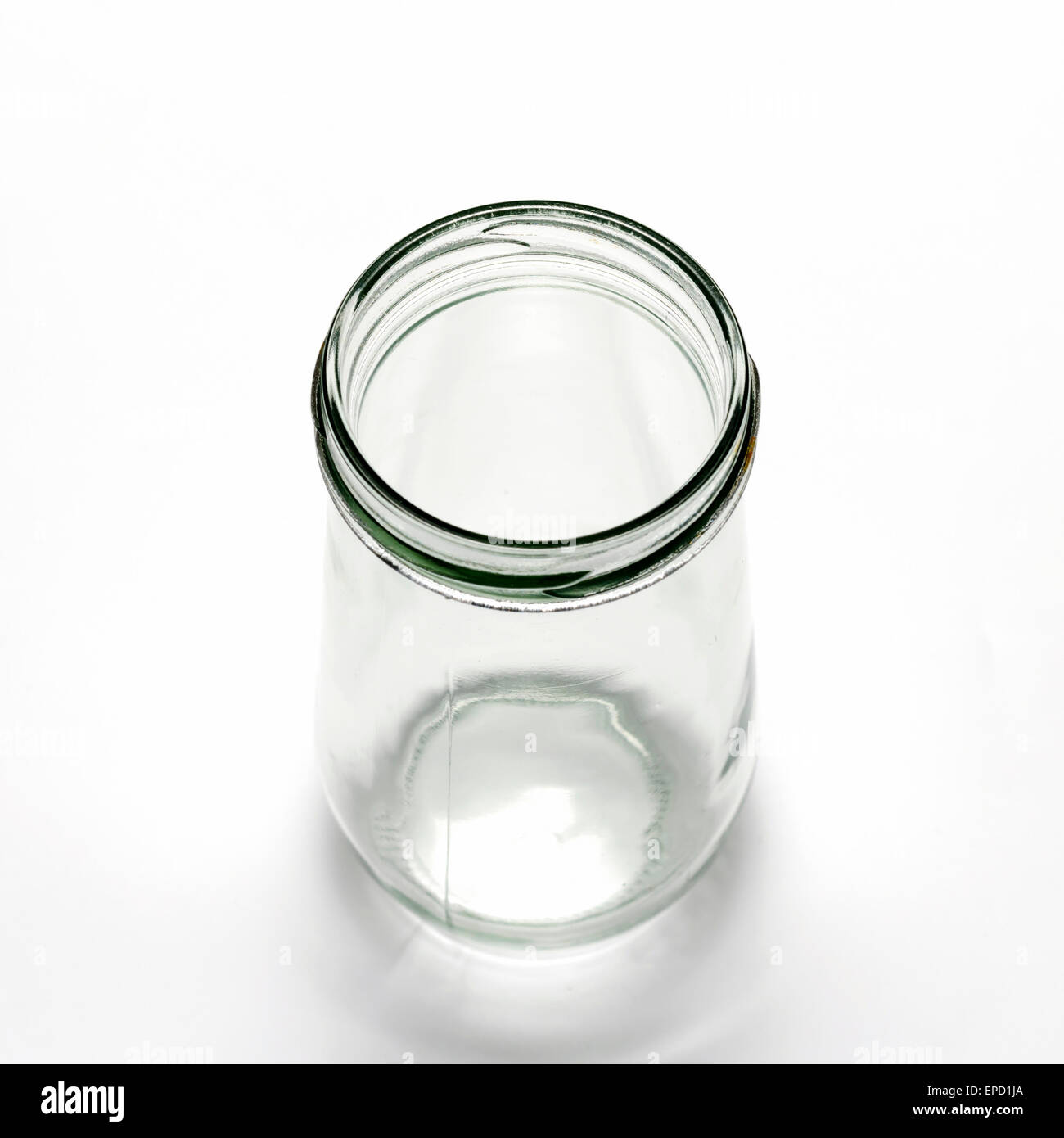 empty jar on white background Stock Photo - Alamy
