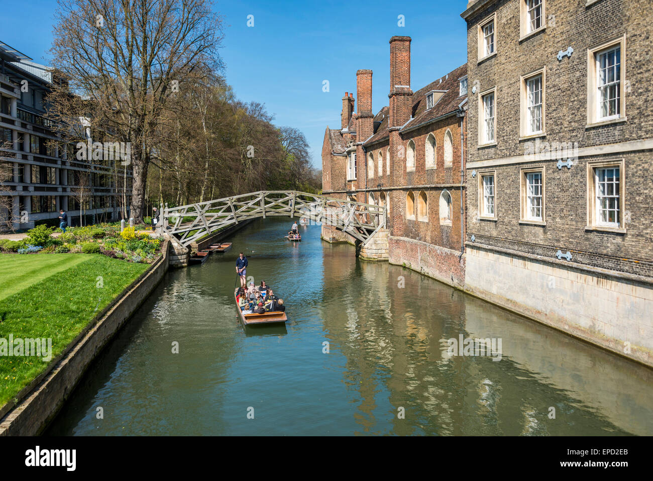 The Mathematical Bridge in Cambridge, officially the Wooden Bridge ...
