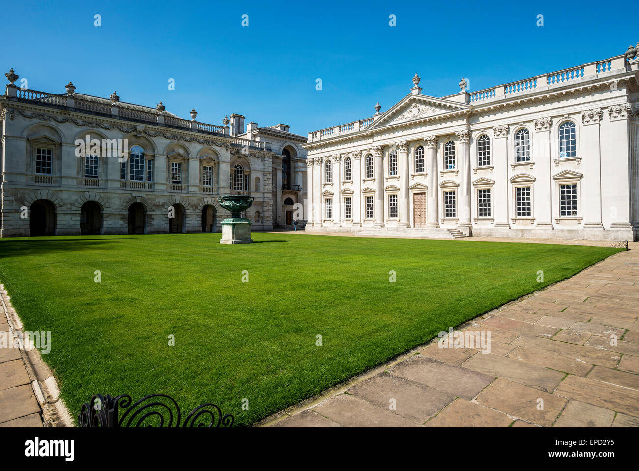 Views across Senate House Lawn to the Senate House and the Old Schools ...