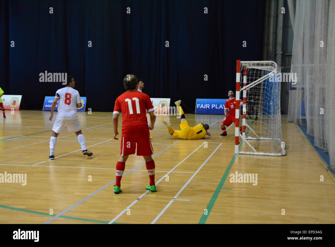 Gibraltar. 16th May, 2015. With the extra outfield player Switzerland ...
