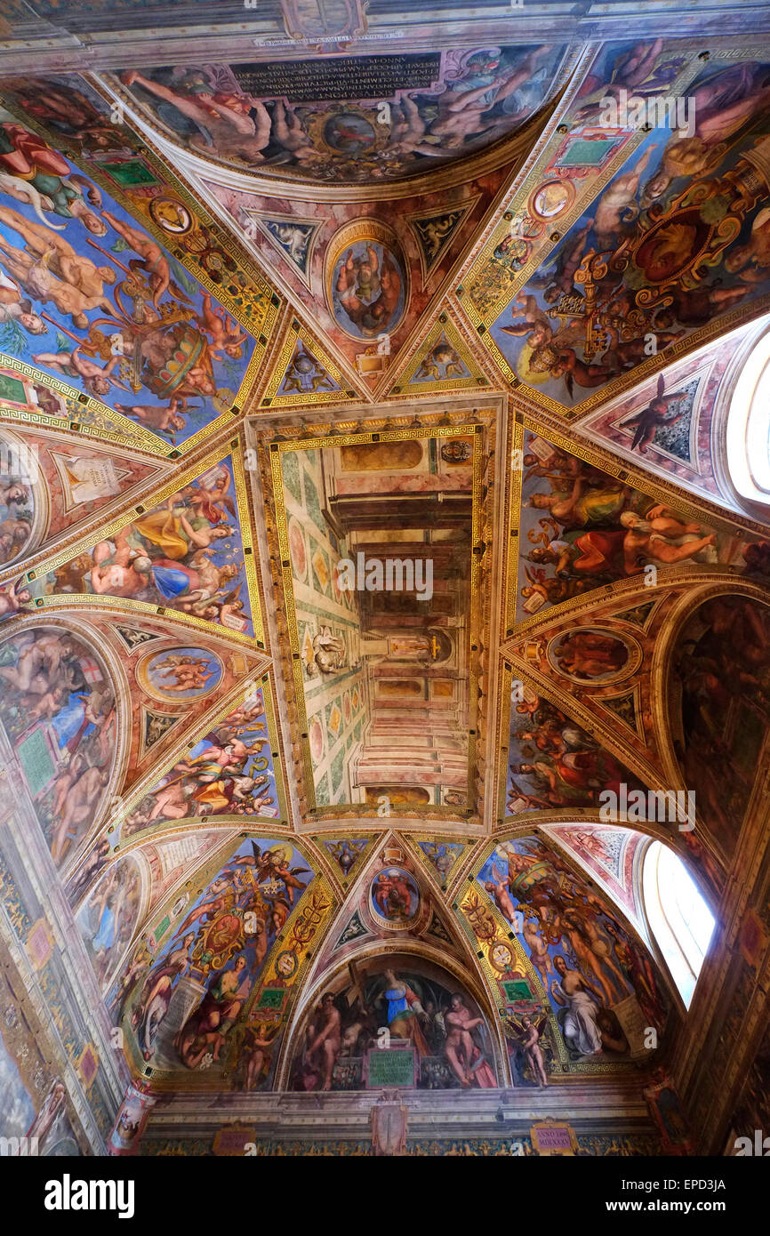 Ceiling Vatican Museum Rome Italy IT EU Europe Stock Photo - Alamy