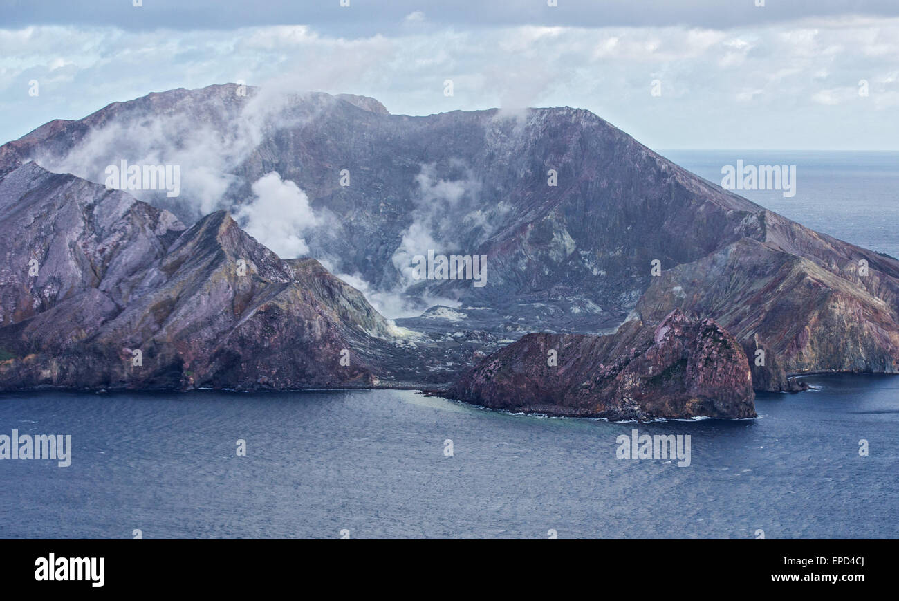 White island volcano aerial hi-res stock photography and images - Alamy