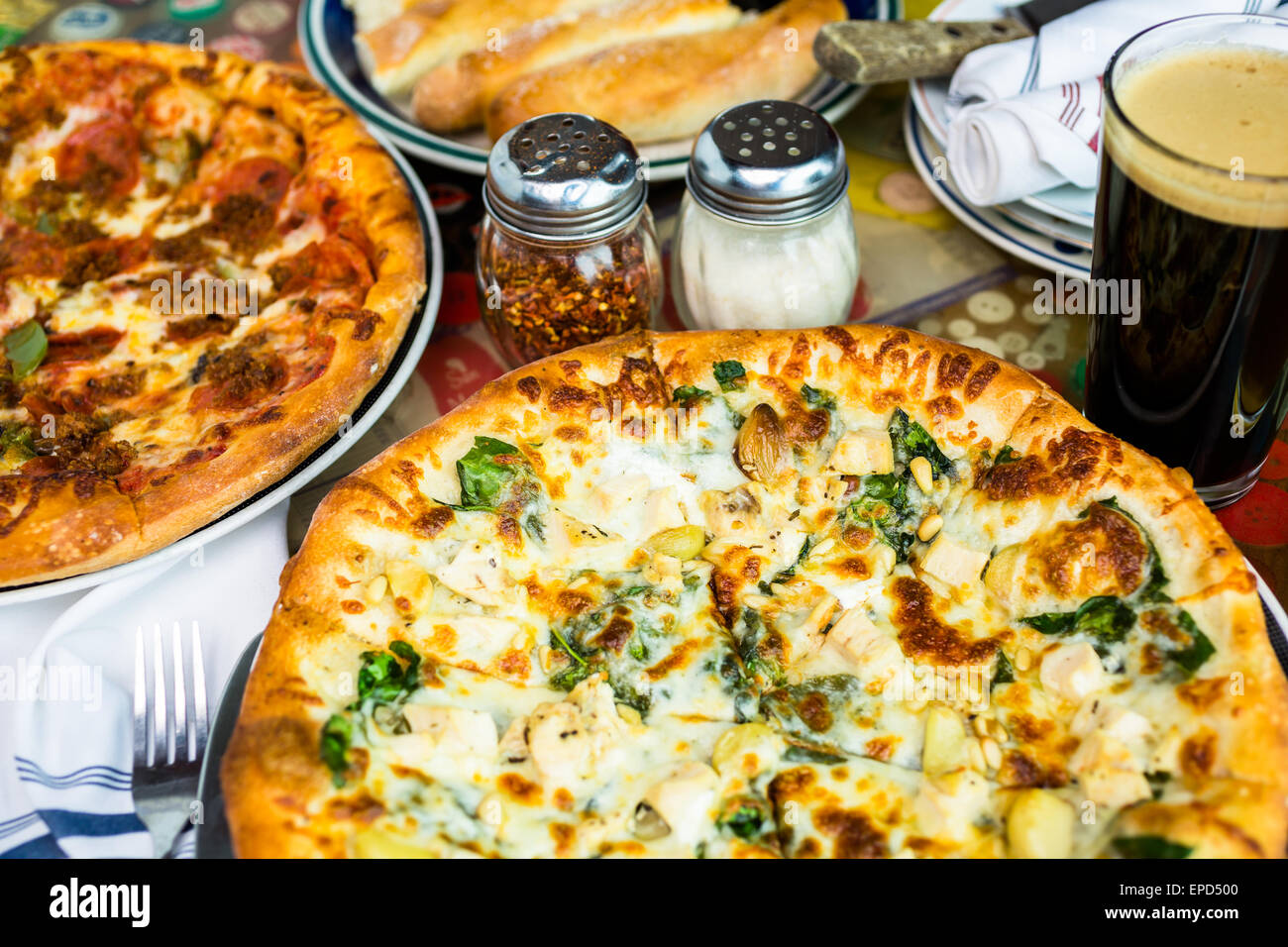 Pine nut and cheese pizza hi-res stock photography and images - Alamy