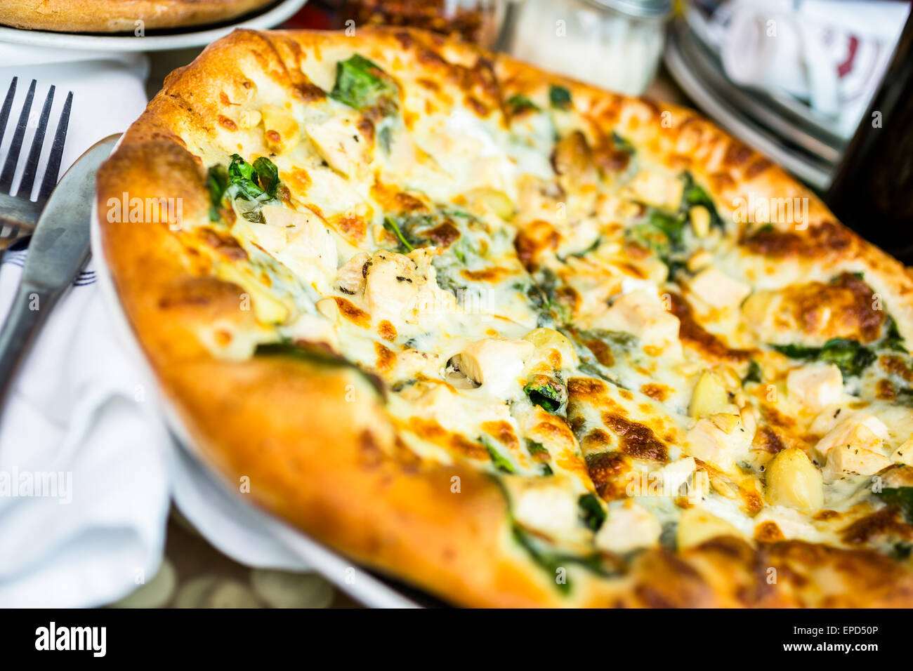 Pine nut and cheese pizza hi-res stock photography and images - Alamy