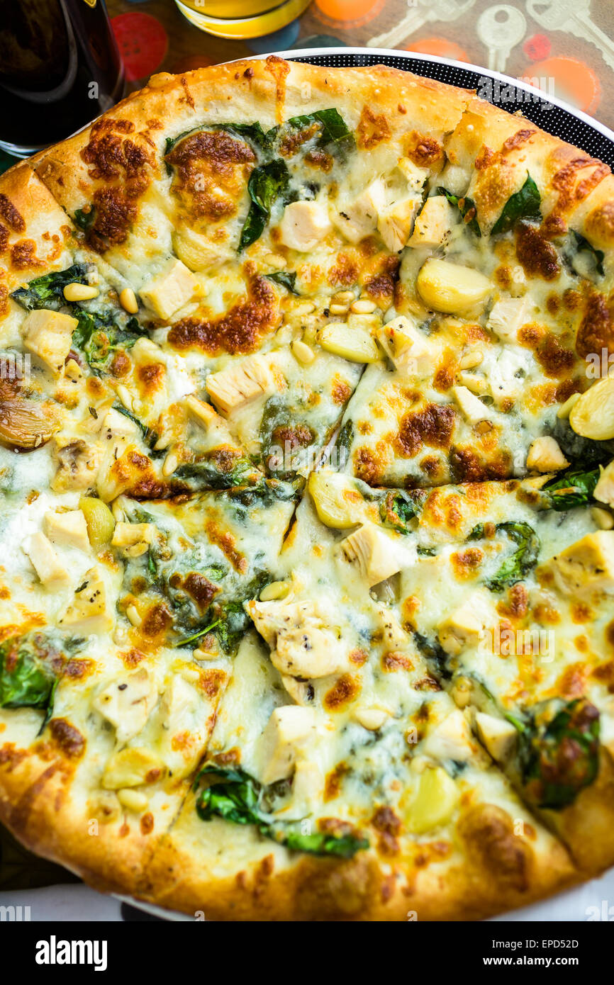 Pine nut and cheese pizza hi-res stock photography and images - Alamy