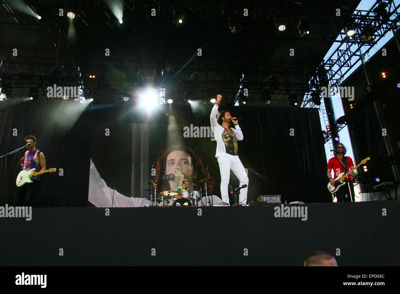 Las Vegas, Nevada, USA. 16th May, 2015. Reggae fusion band Magic ...