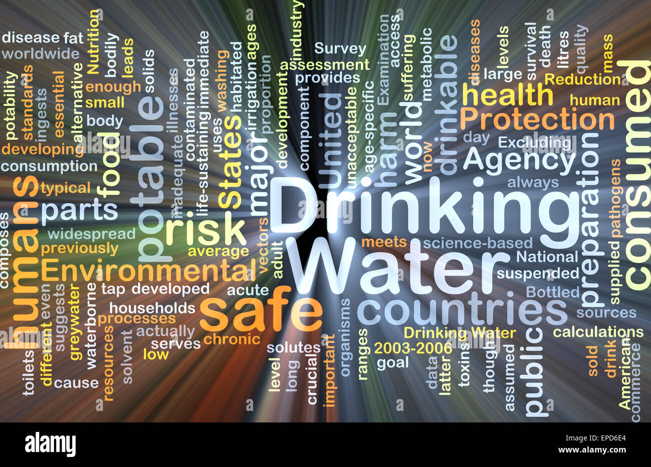 Background concept wordcloud illustration of drinking water glowing ...