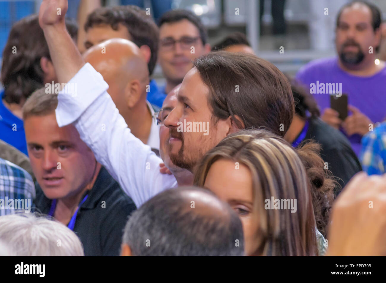 -Meeting of Pablo Iglesias, Leader of Podemos Party- Alicante May 2015 ...