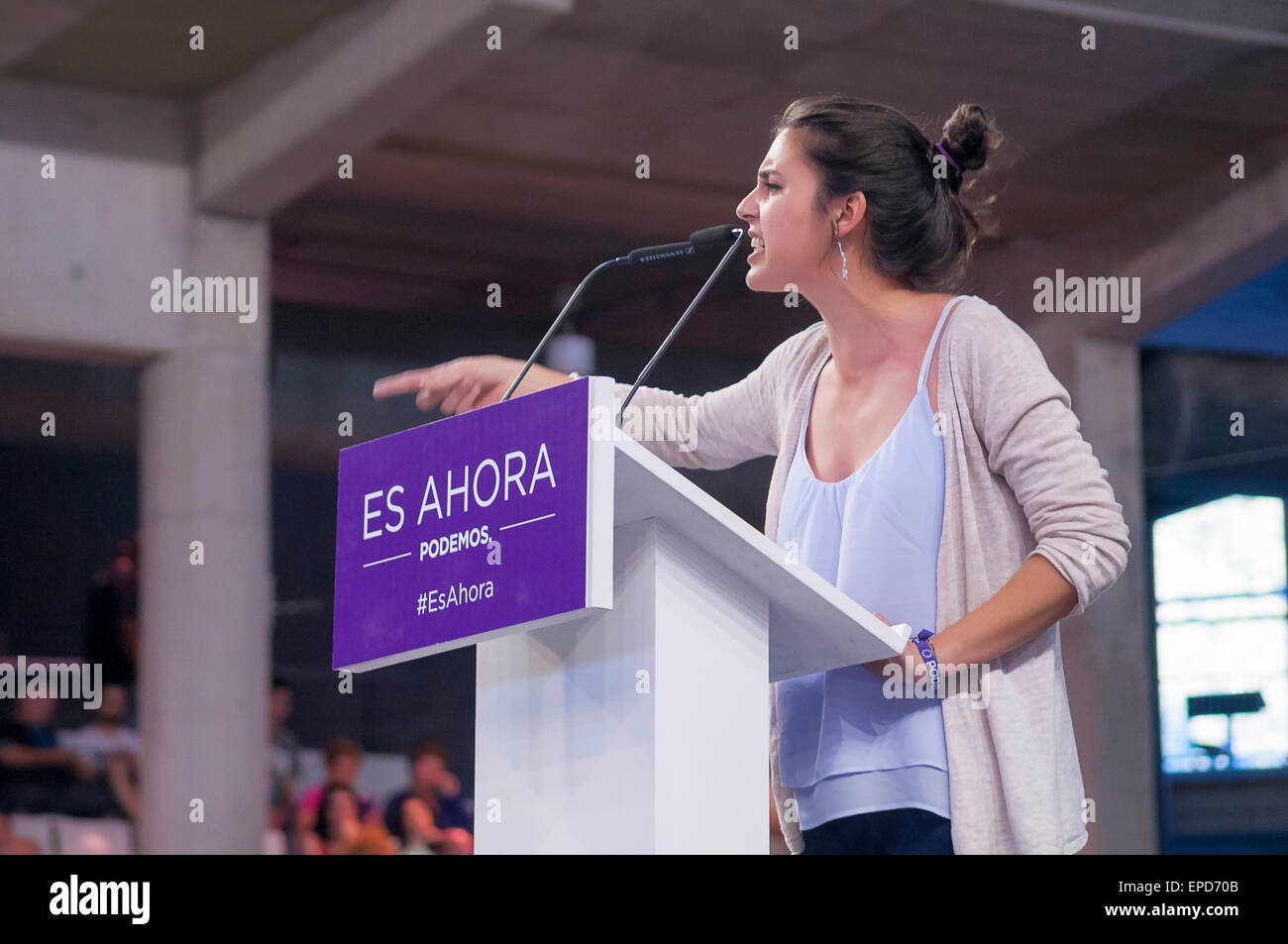 -Meeting of Podemos Party- Alicante May 2015 (Spain Stock Photo - Alamy
