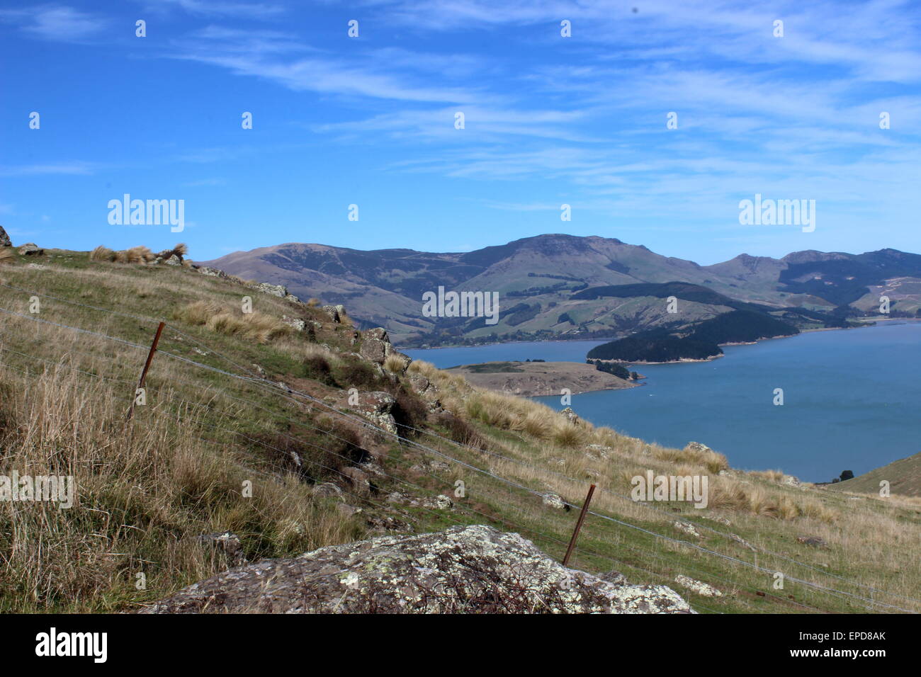 Top of the Rapaki Track overlooking Lyttleton Harbour and the ...