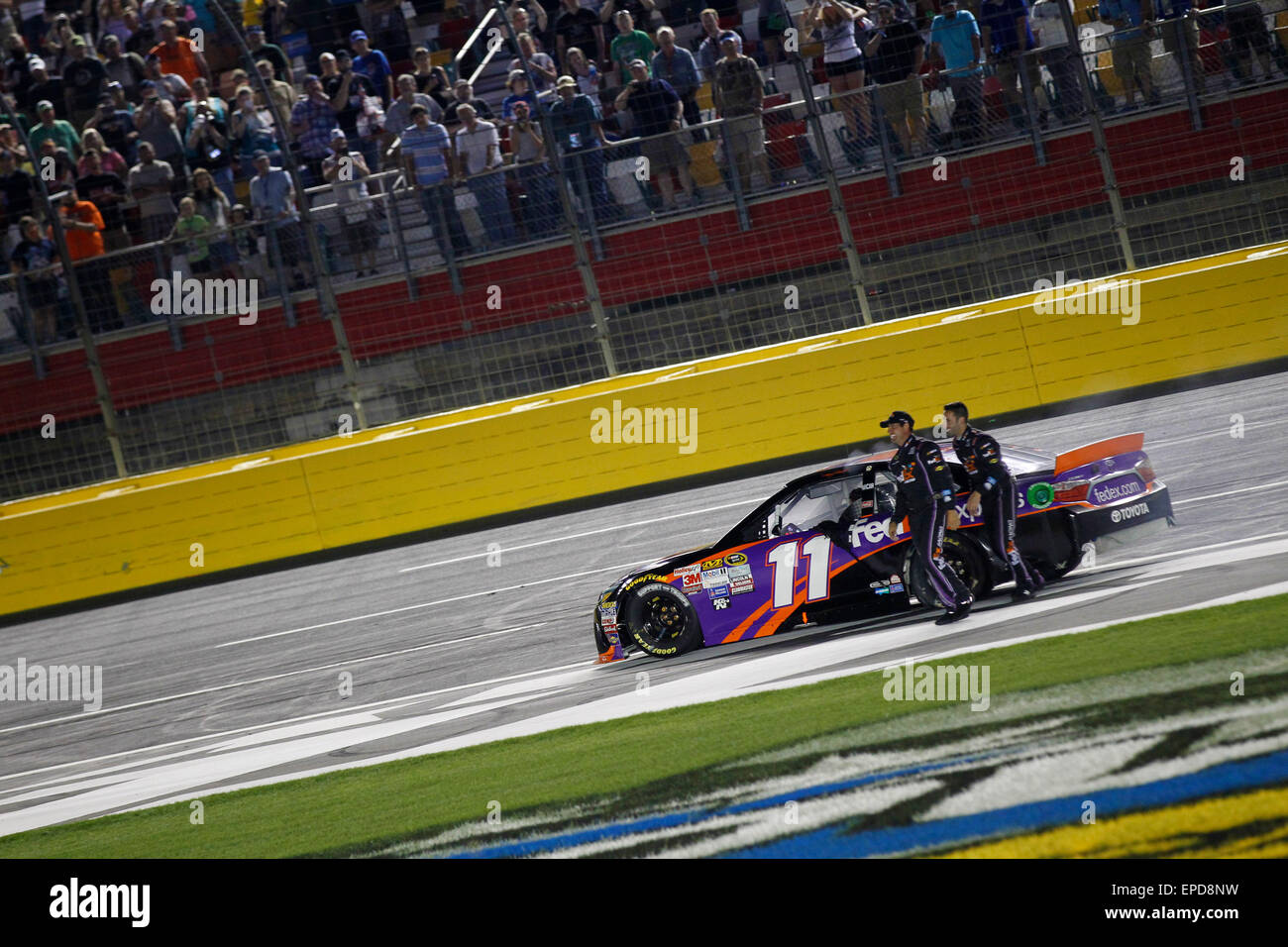 Concord, North Carolina, USA. 16th May, 2015. Denny Hamlin (11) wins ...