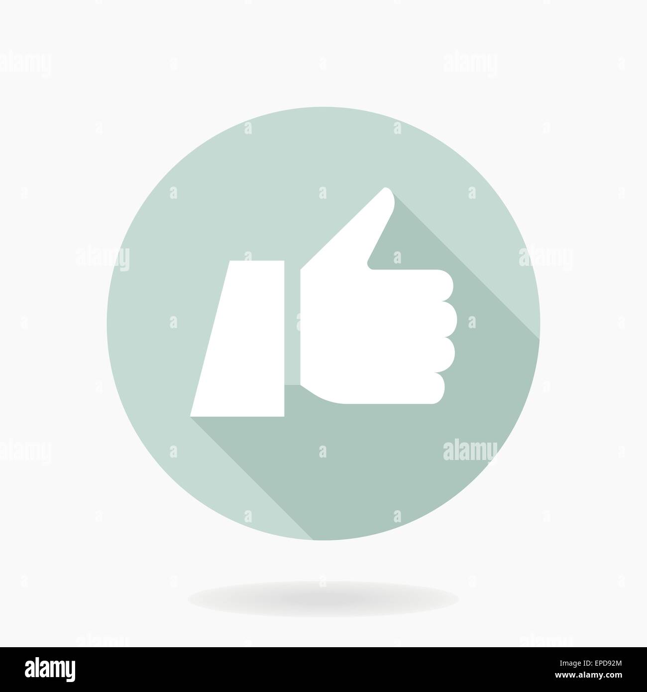 Flat thumb Stock Vector Images - Alamy