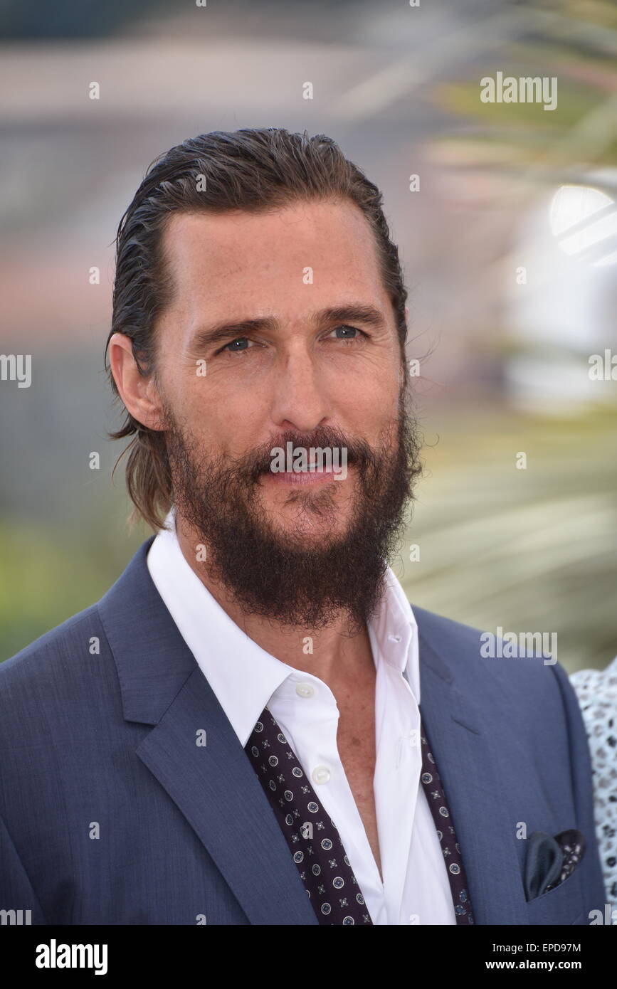 Cannes, France. 16th May, 2015. Matthew McConaughey/posing at Photocall ...