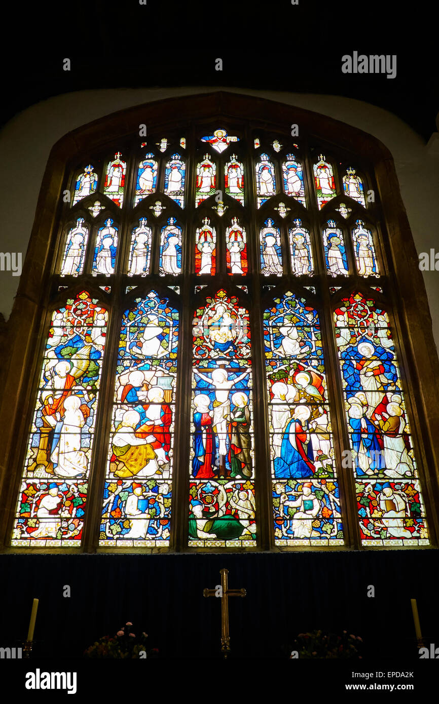 Chancel East Window Within St Mary's Church Rushden Northamptonshire UK ...