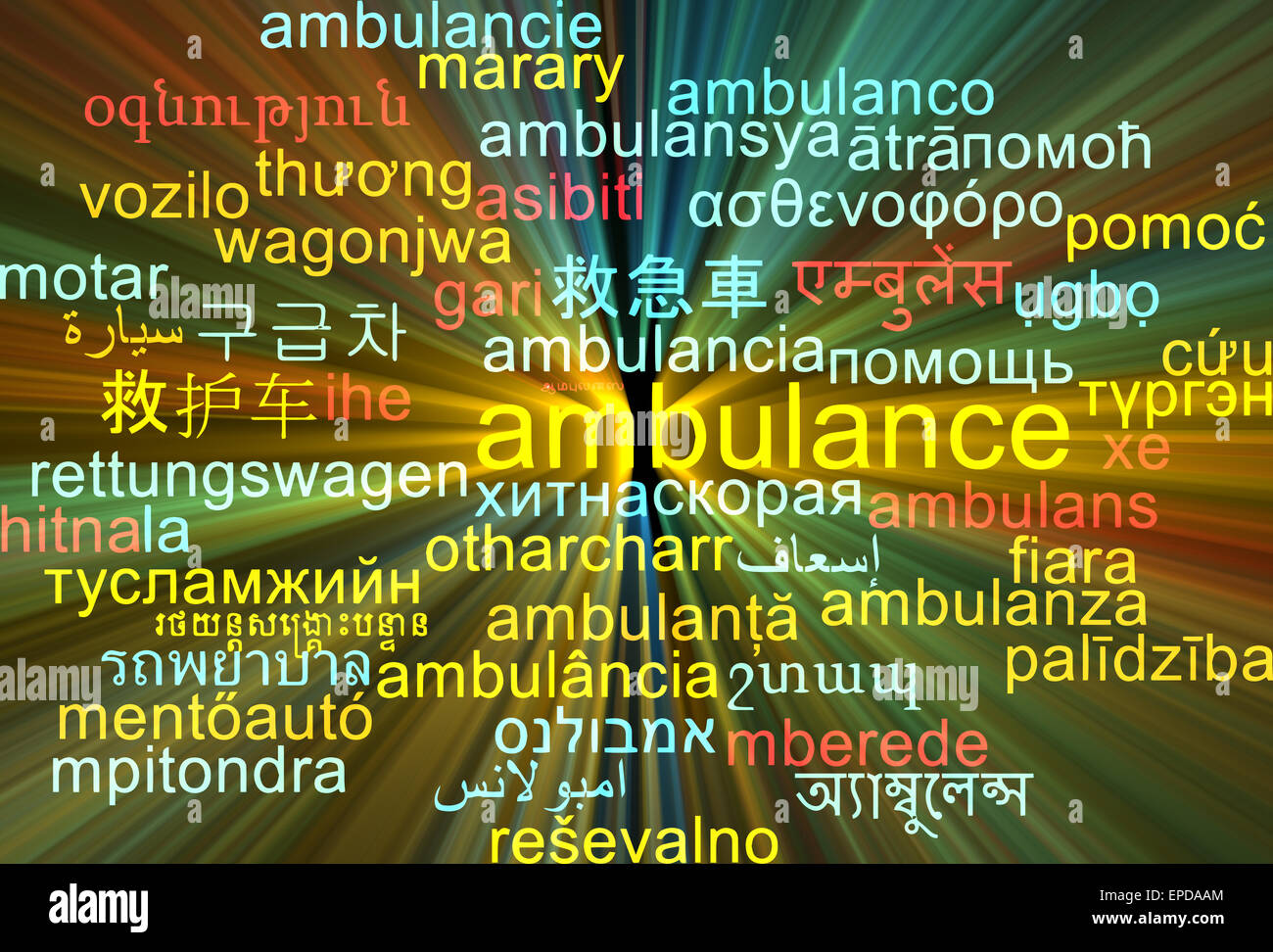Ambulance neon hi-res stock photography and images - Alamy