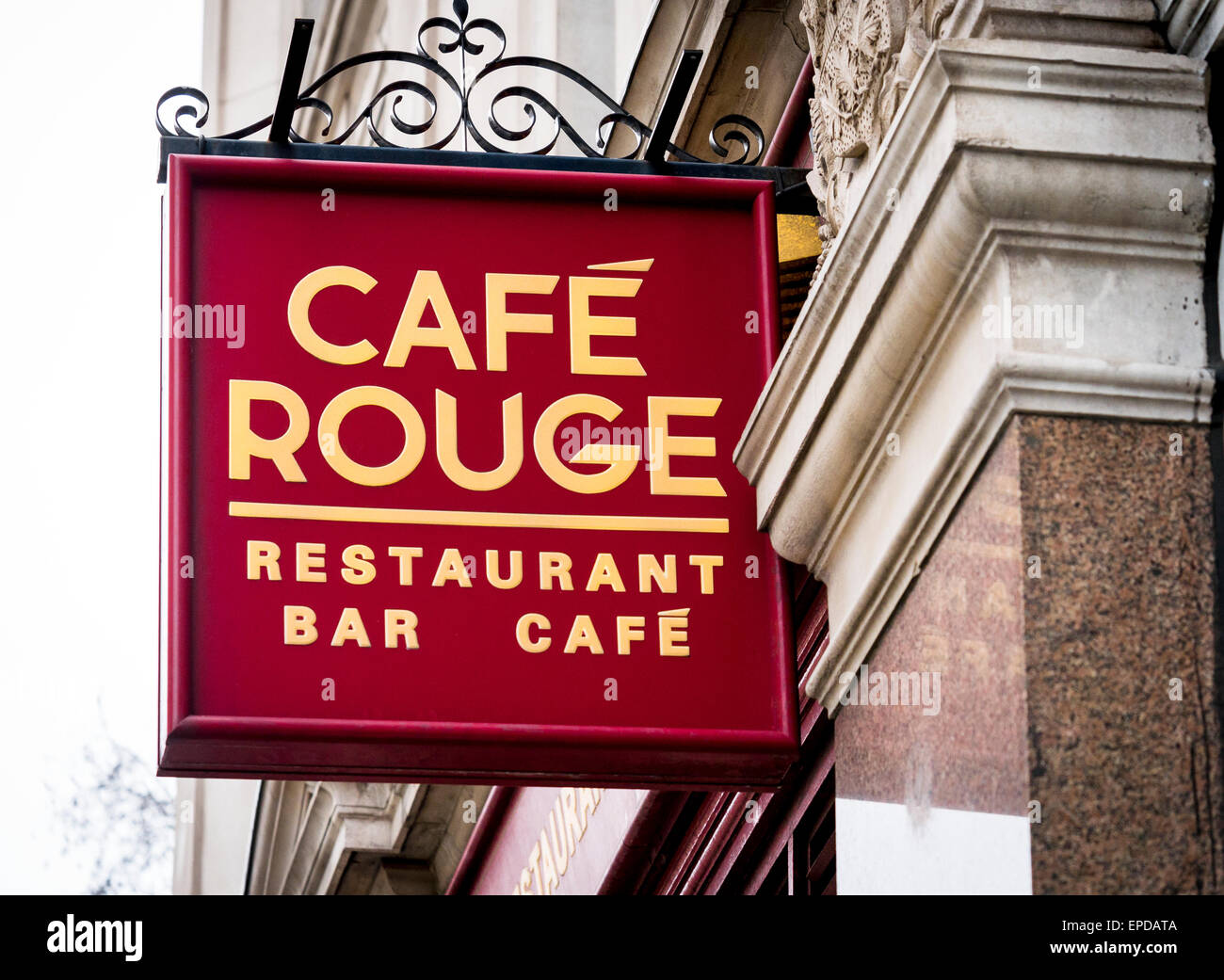Cafe Rouge Sign Stock Photo - Alamy