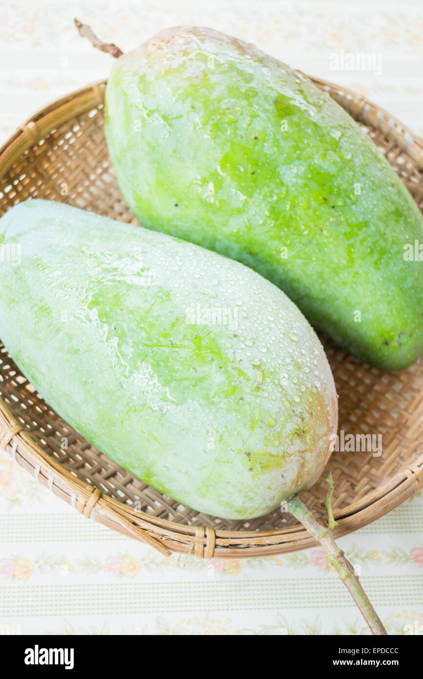 Thai natural giant green mango, stock photo Stock Photo - Alamy