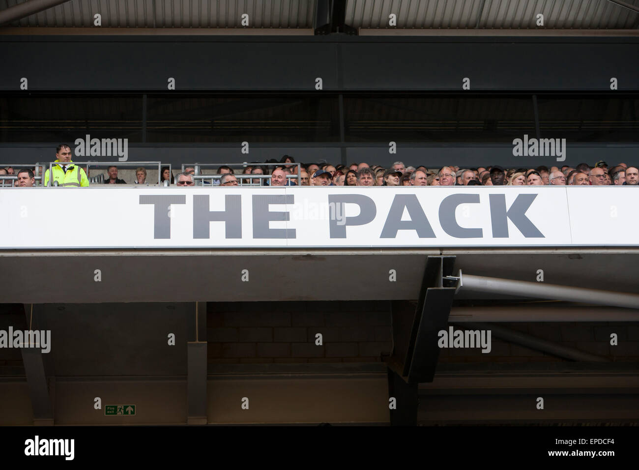 The Pack sign at Milton Keynes Stadium Stock Photo - Alamy