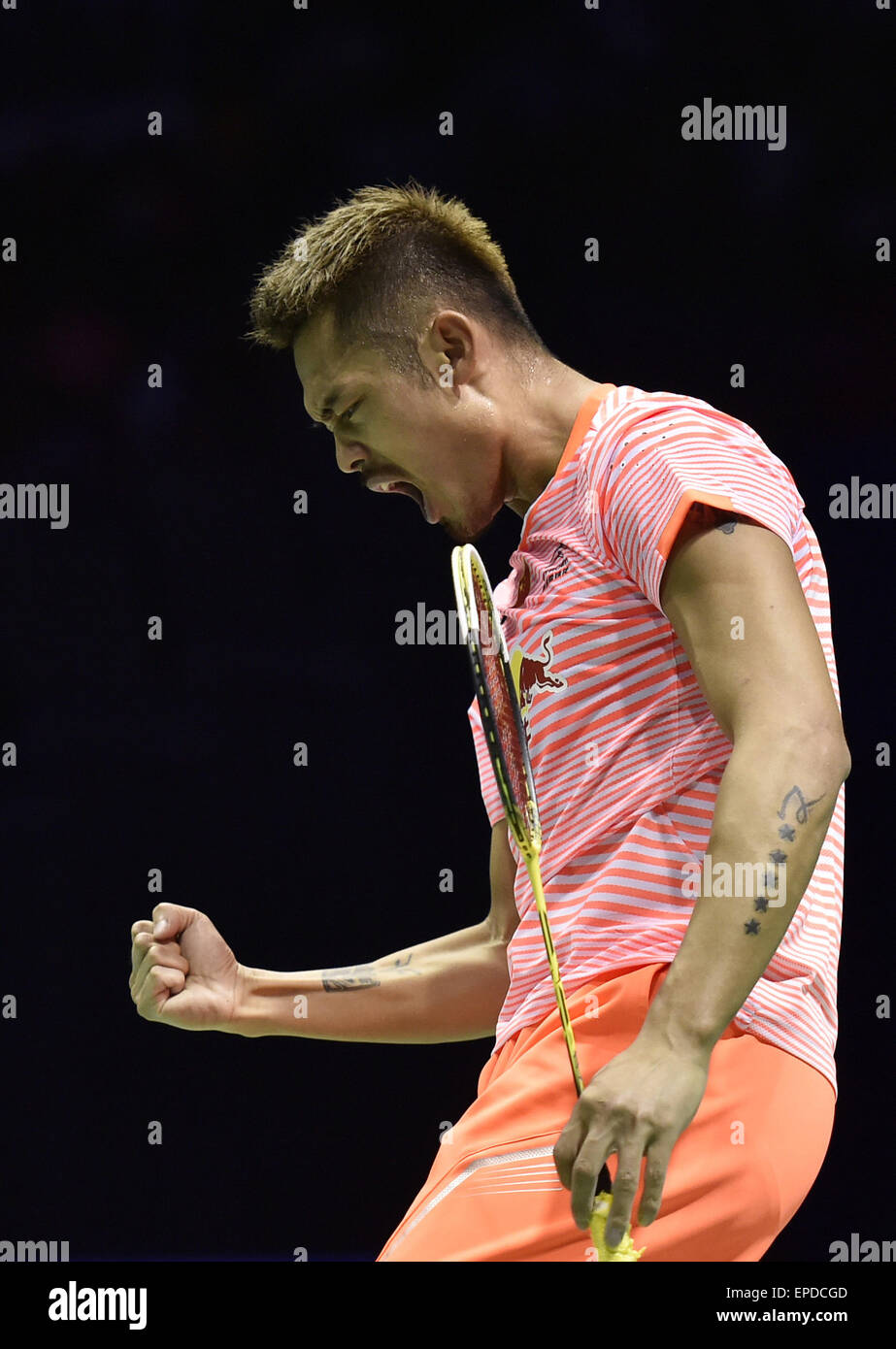 Dongguan, China's Guangdong Province. 17th May, 2015. China's Lin Dan ...