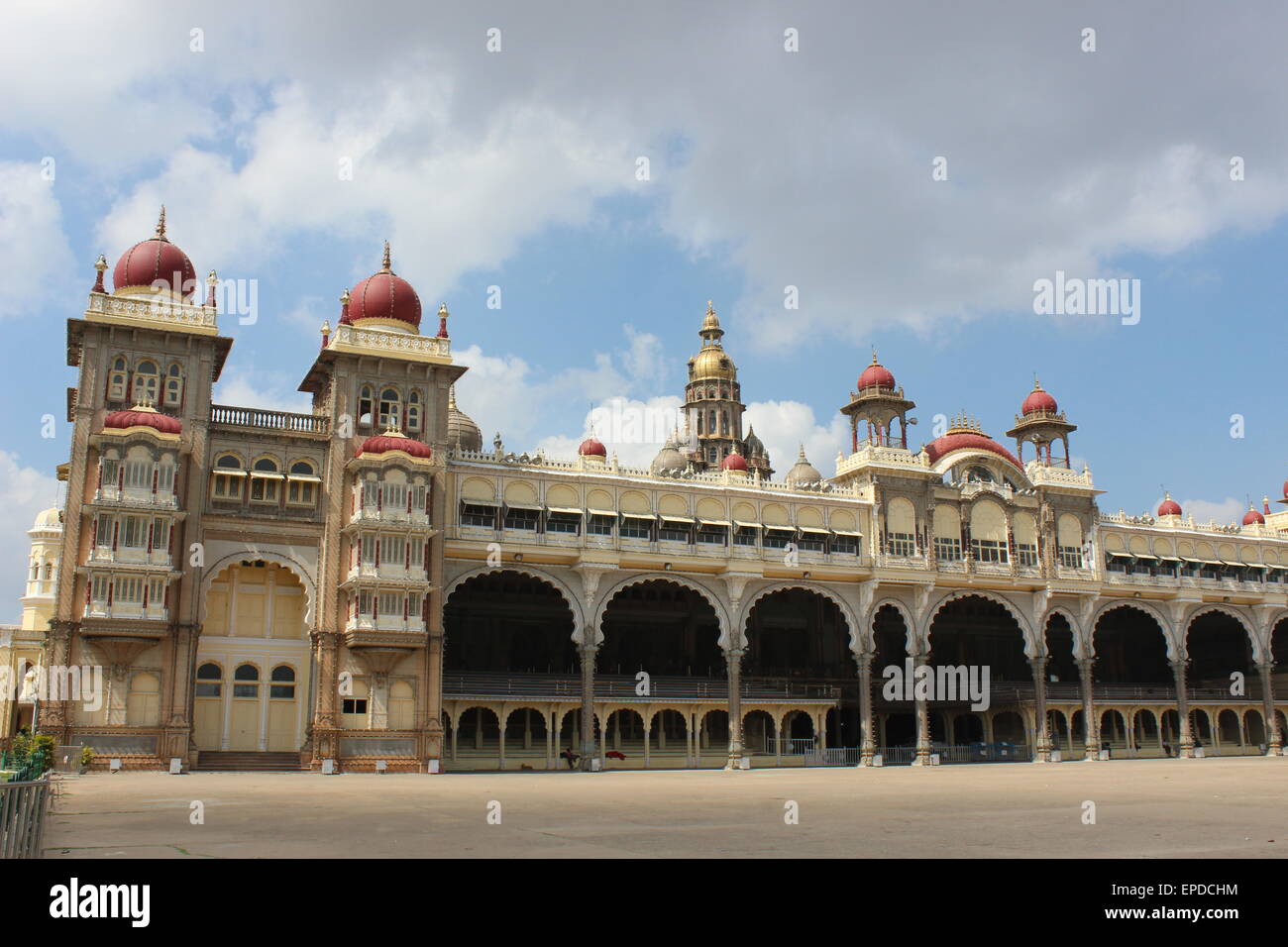 Inside the Maharaja's Palace compound: front elevation of the Maharaja ...