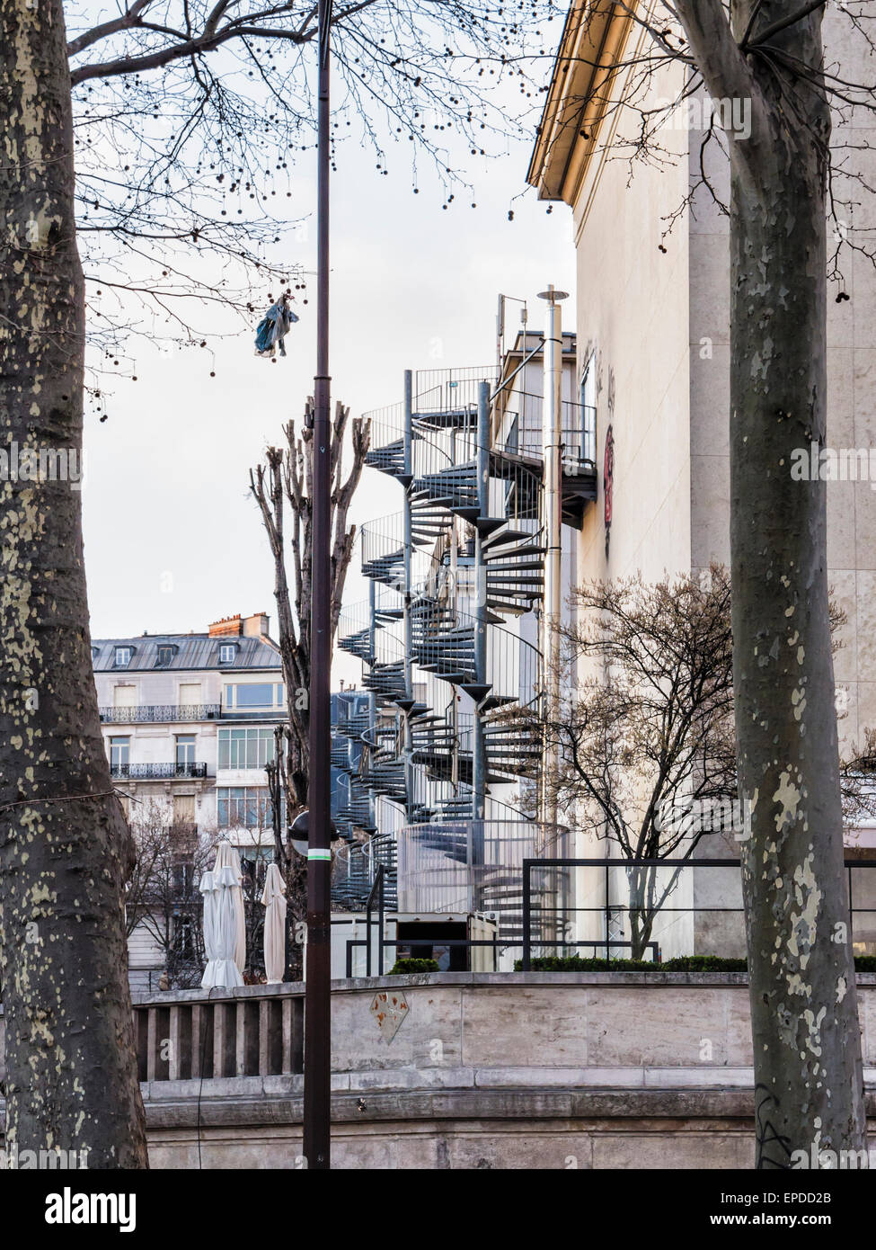 Paris Palais de Tokyo contemporary and modern art gallery fire escape ...