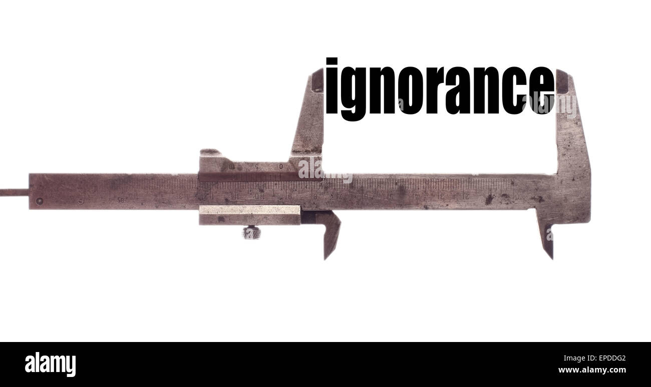 Ignorance scale hi-res stock photography and images - Alamy