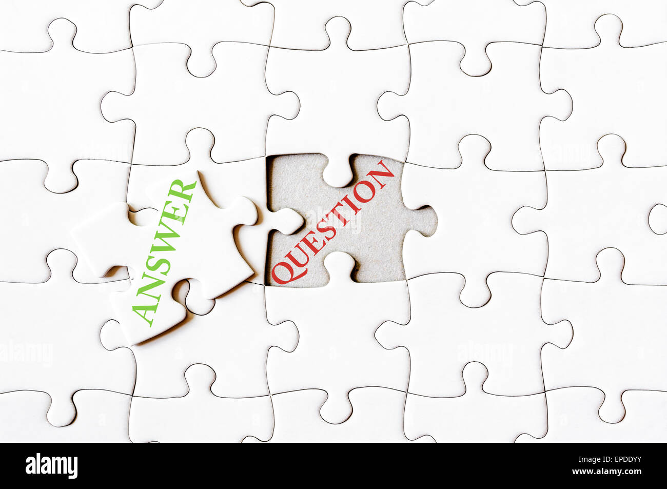 Missing Jigsaw Puzzle Piece With Word ANSWER As Solution For QUESTION missing-jigsaw-puzzle-piece-with-word-answer-as-solution-for-question