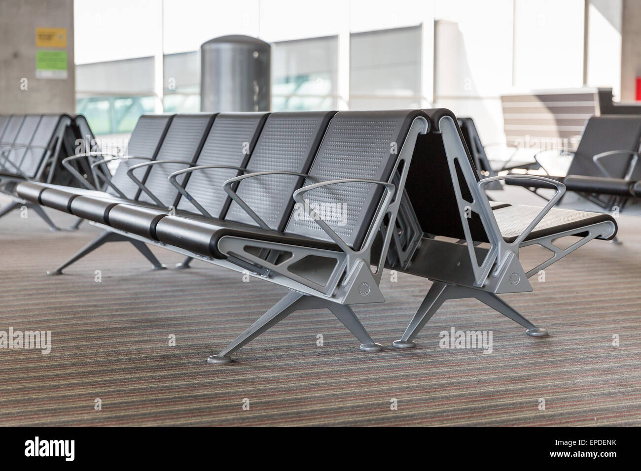 Modern Airport Lounge Seat Rows Stock Photo - Alamy