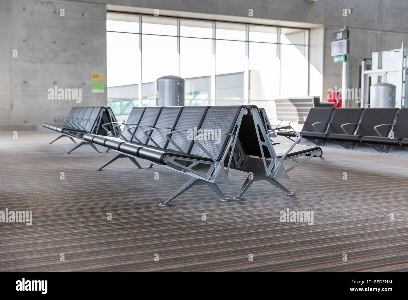 Modern Airport Lounge Seat Rows Stock Photo - Alamy