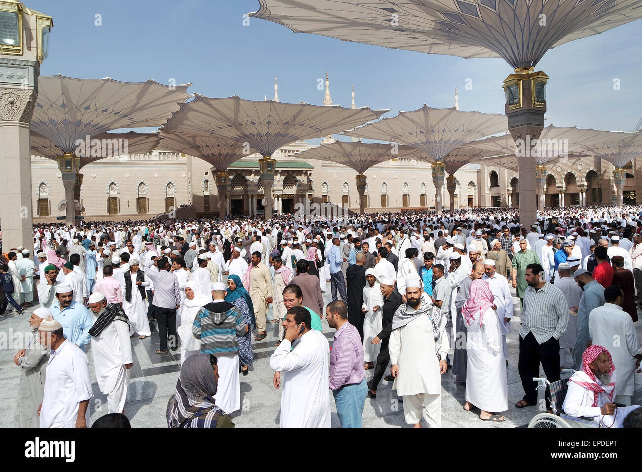 MEDINA, SAUDI ARABIA (KSA) - JAN 30: After Friday prayers, Muslims ...