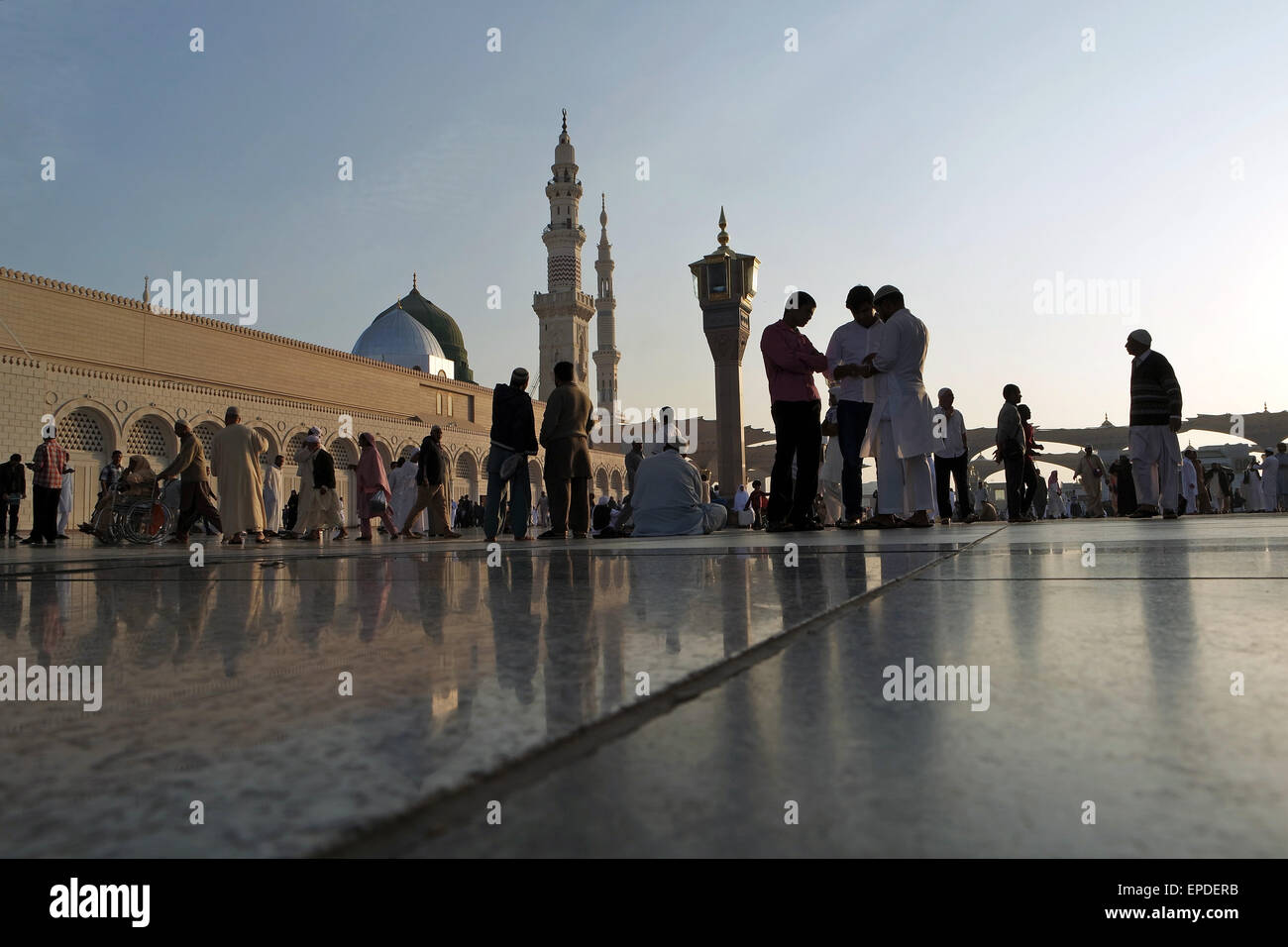 MEDINA, KINGDOM OF SAUDI ARABIA (KSA) - JAN 30: Muslims marching in ...