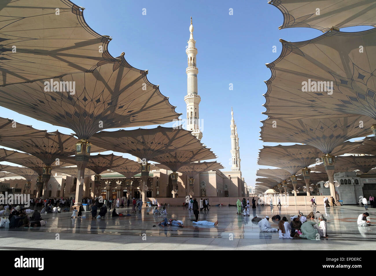 MEDINA, SAUDI ARABIA (KSA) - JAN 30: Muslims from different countries ...