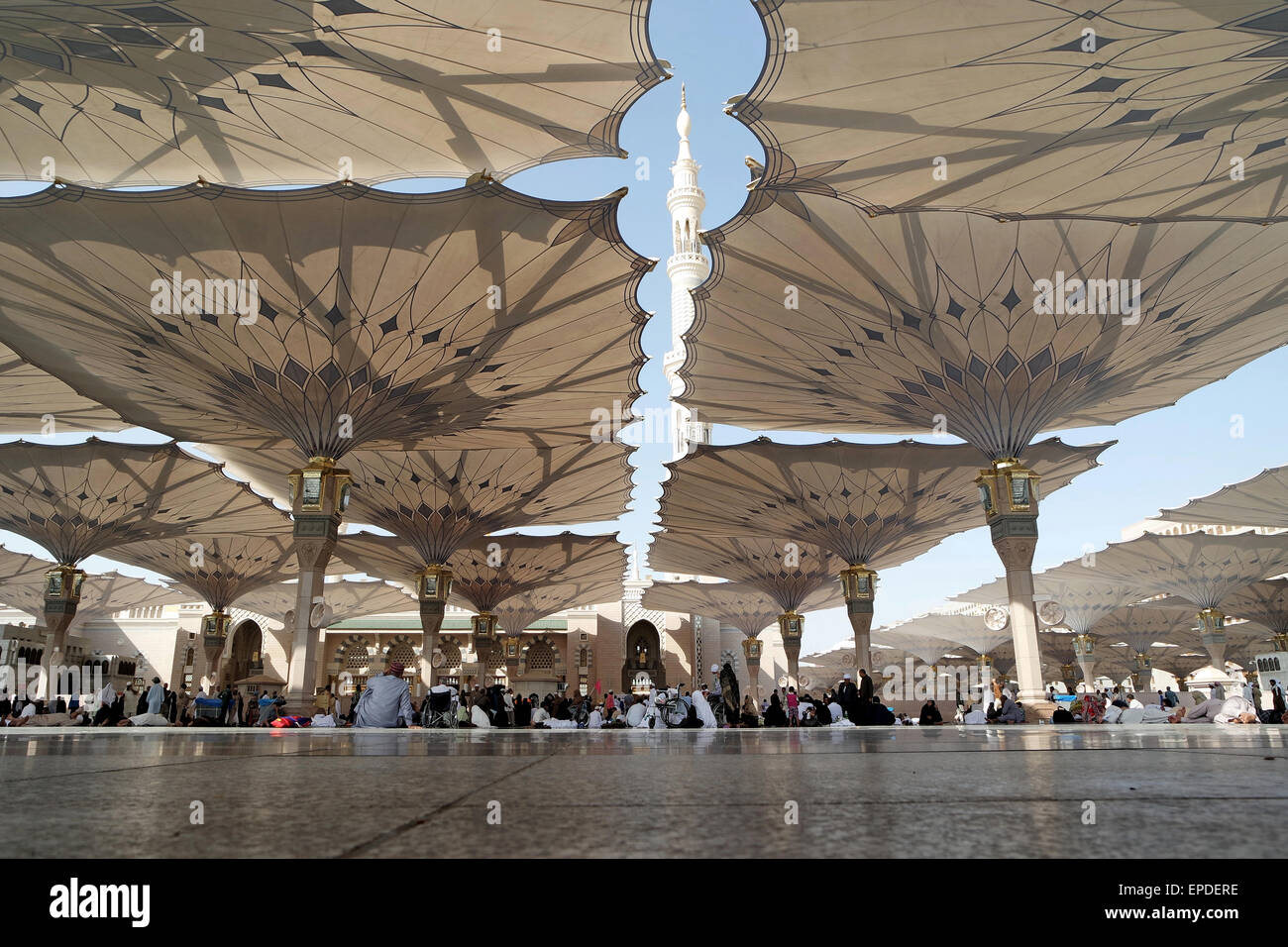 MEDINA, SAUDI ARABIA (KSA) - JAN 30: Muslims from different countries ...